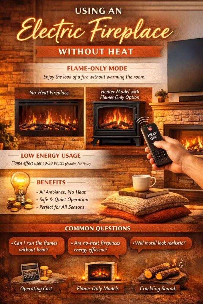 Can You Use an Electric Fireplace Without Heat?